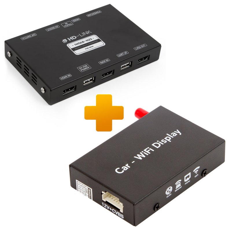 Multimedia Kit with HDMI and Wi-Fi Mirror Adapter for BMW - Car Solutions